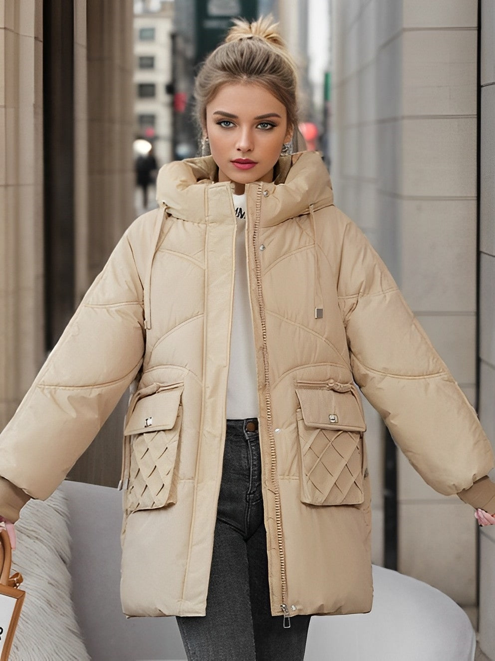 Wolffmode Thick Winter Jacket with Hood and Pockets – WolffMode