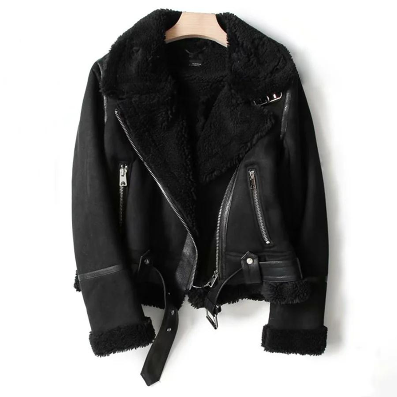 WOLFFMODE Shearling-Lined Leather Jacket – WolffMode